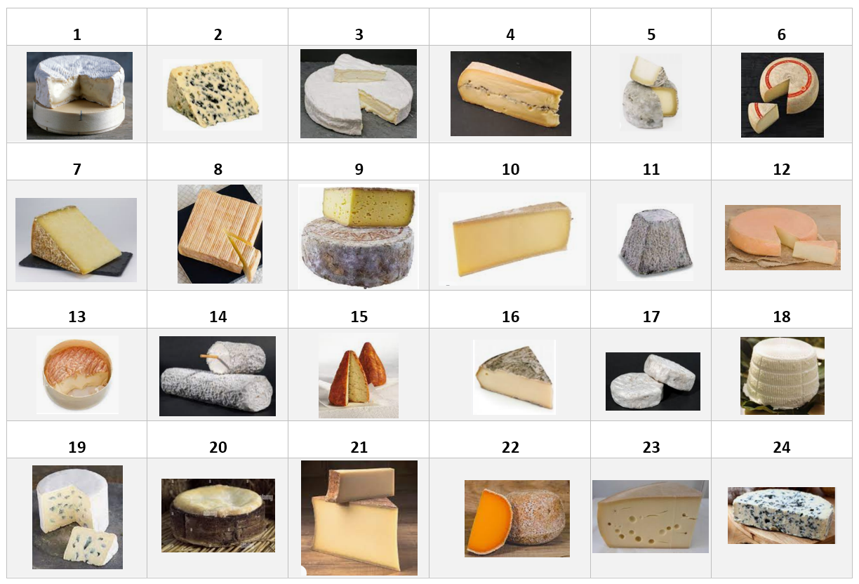 Les principaux fromages de France – Ressources MoldovaFrance (H5P)